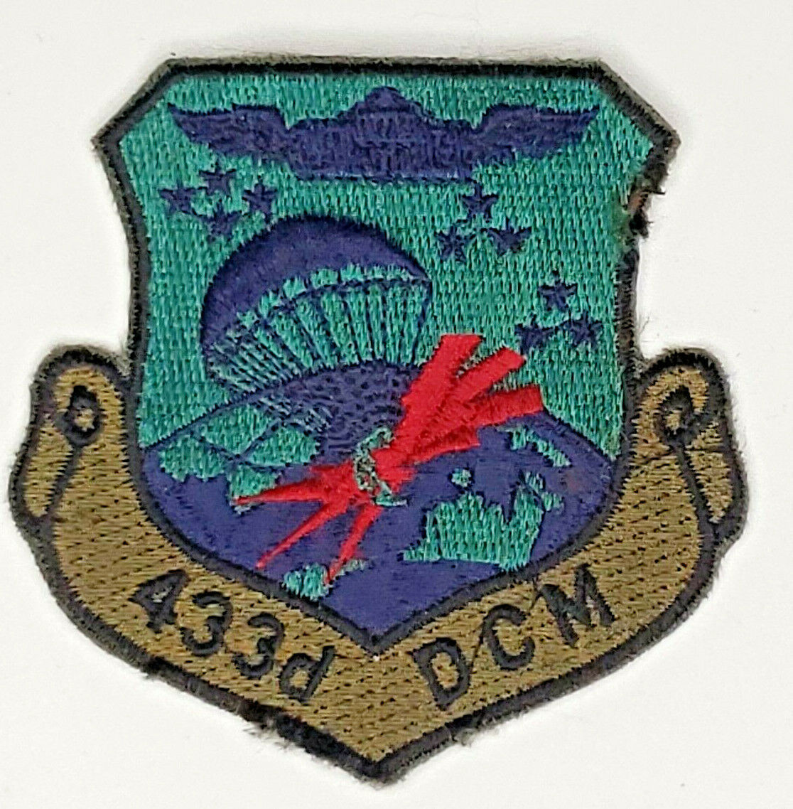 Vintage USAF 433d DCM Military Maintenance Squadron Patch PB156 - Militaria