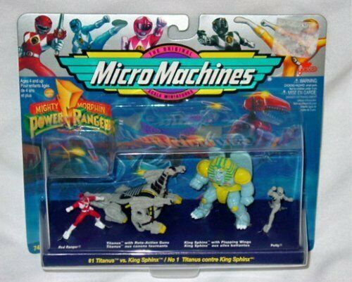 Micro Machines Mighty Morphin Power Rangers #1 Titanus vs King Sphinx ...