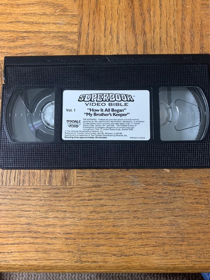 Superbook Video Bible VHS - VHS Tapes
