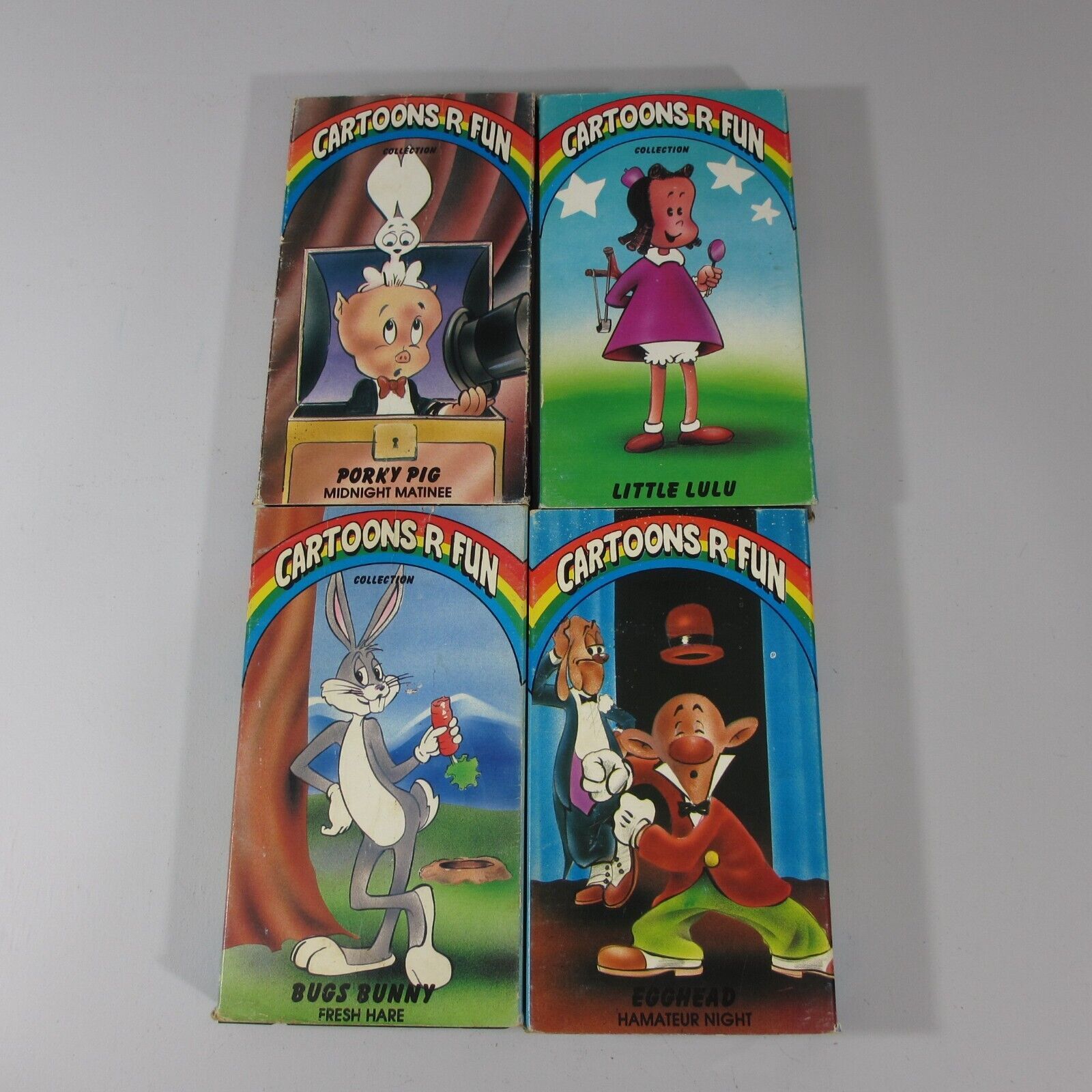 4 Cartoons R Fun VHS Egghead Bugs Bunny Little Lulu Porky Pig - VHS Tapes