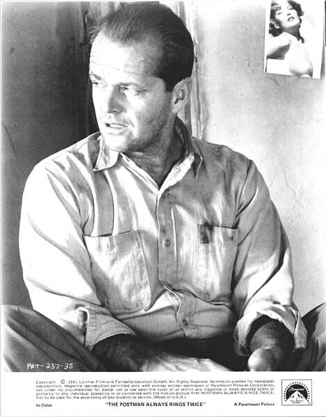 Jack Nicholson 1981 original 8x10 photo portrait The Postman Always ...