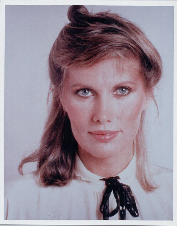 Maud Adams 8x10 1970's studio portrait photo in white dress ...