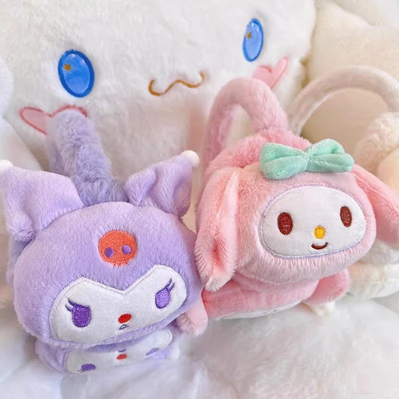Sanrio Earmuffs Girl Cute Cartoon Kuromi My Melody Hello Kitty Winter ...