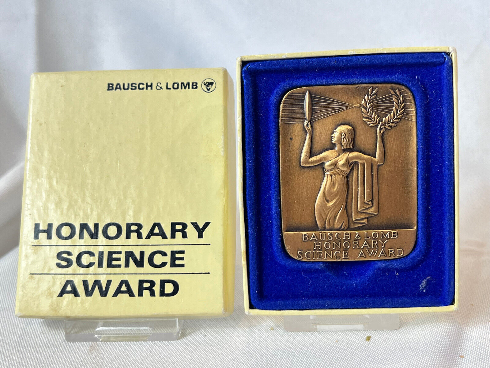 Art Deco Style Bausch & Lomb Honorary Science Award Bronze Medal In ...