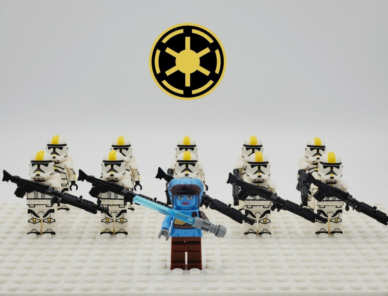 11Pcs/set Jedi Aayla 327th Star Corps Army Star Wars Clone Wars ...