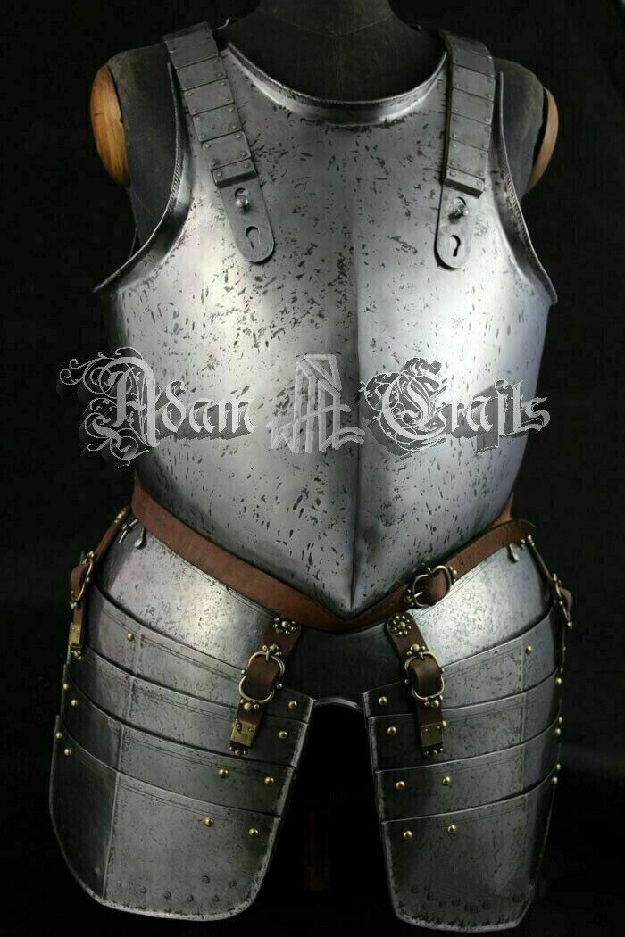 Medieval 16 Guage Steel Knight French Cuirass Armor Breastplate With ...