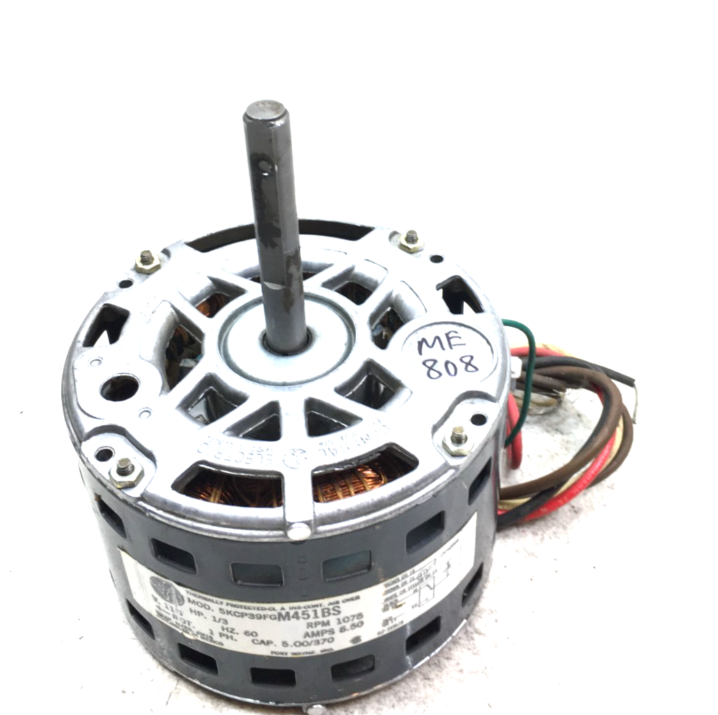 GE 5KCP39FGM451BS 1/3HP 1075RPM 115V Blower Motor M16 used #ME808 ...