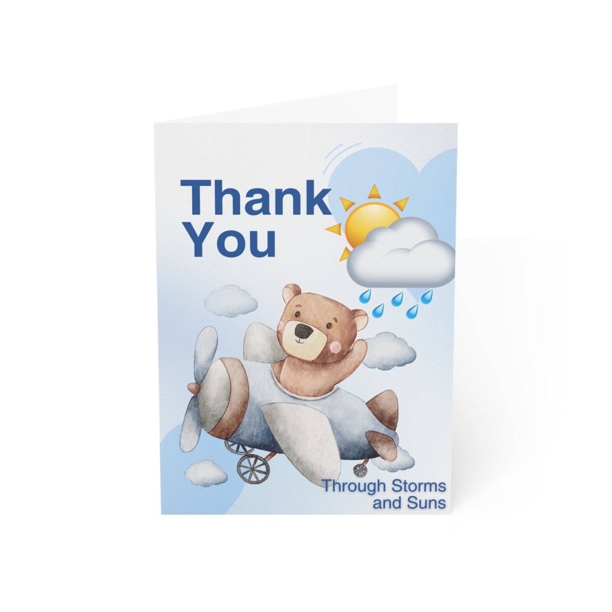 Digital Thank You Poetry Greeting Card - Through Storms and Suns ...