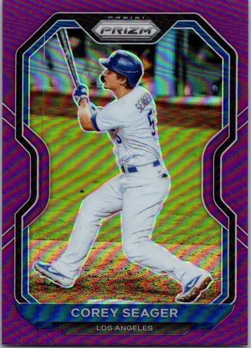2021 Panini Prizm - Corey Seager #100 Purple Prizm - Trading Card Singles