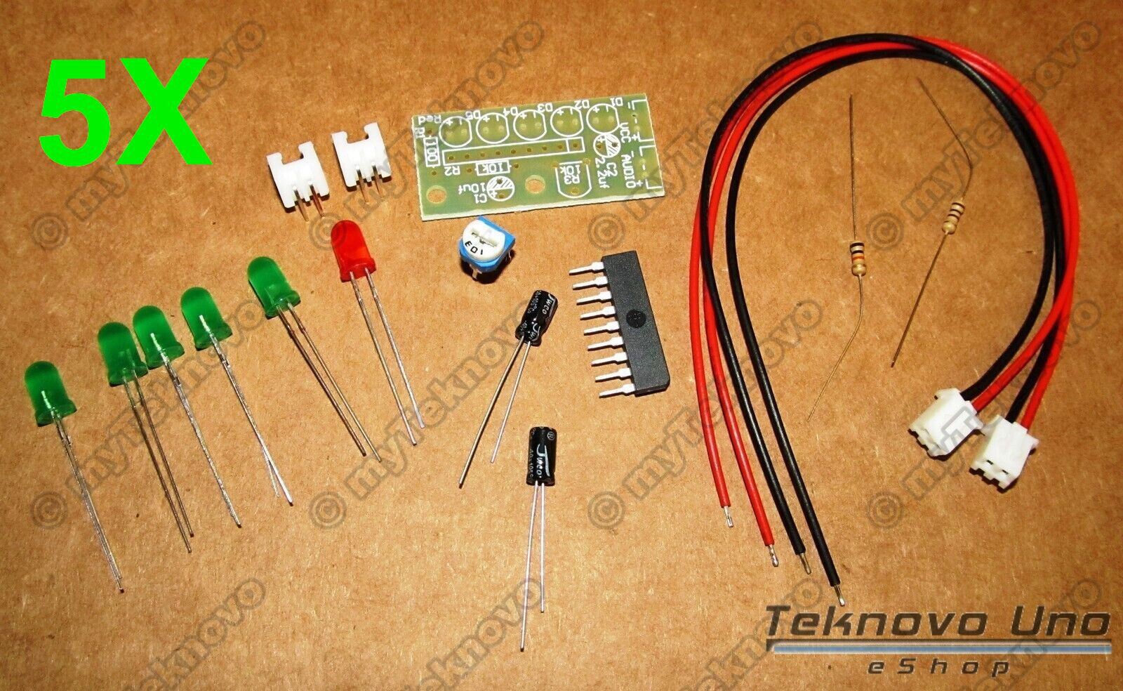 5x KITs KA2284 DIY LED Light Audio Soud Level Indicator VU Meter FULL ...