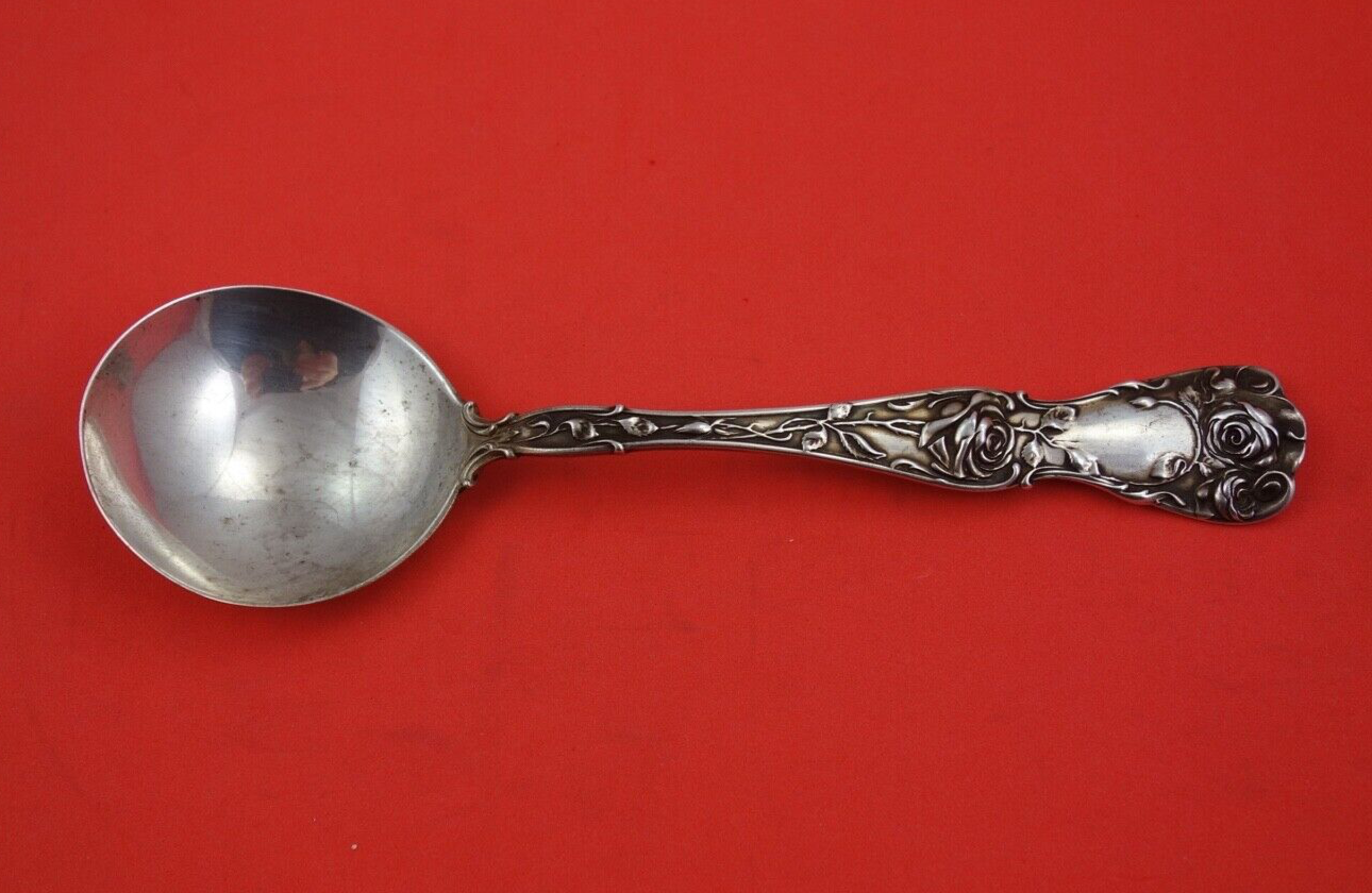 Rose by Mount Vernon Sterling Silver Gumbo Soup Spoon 7" - Silver