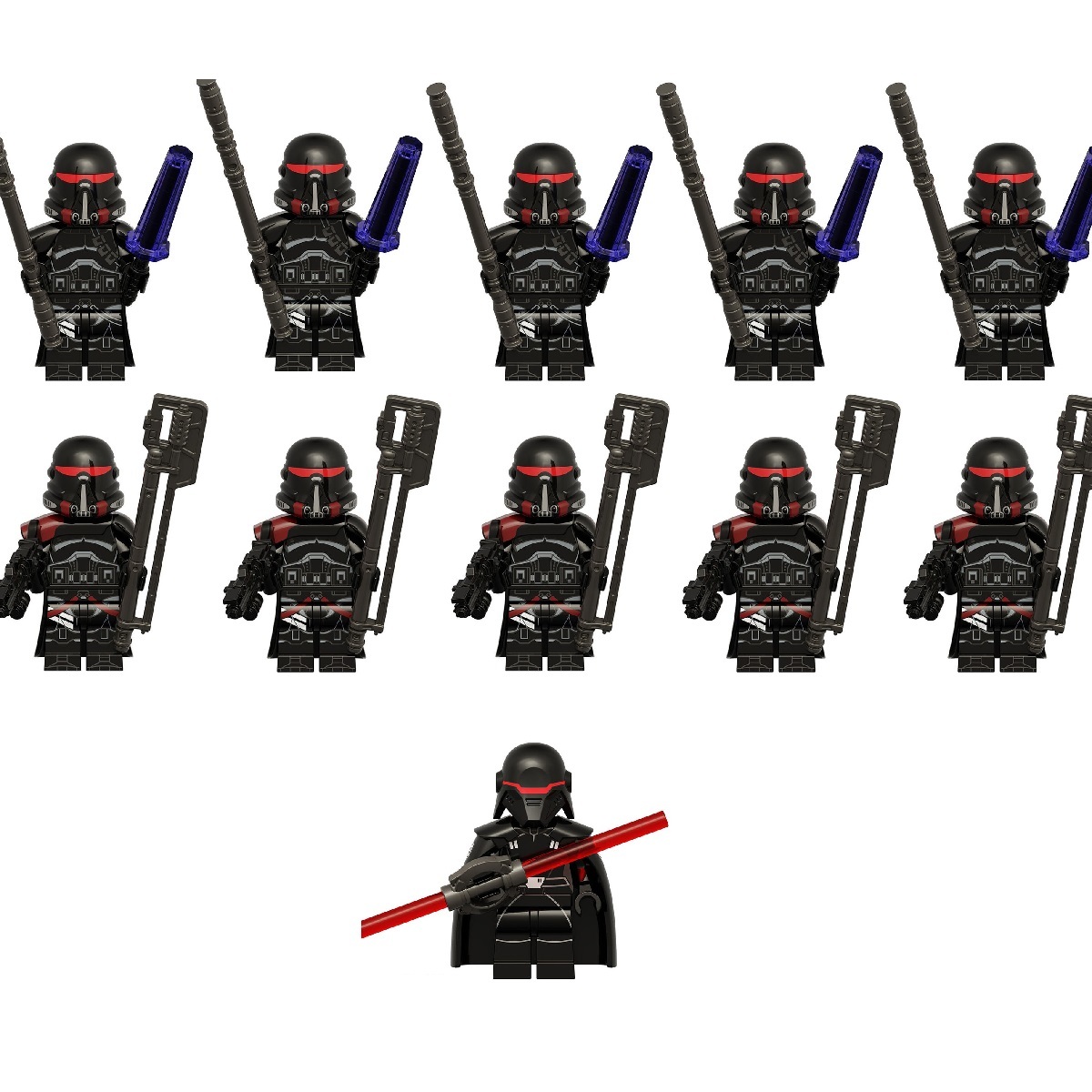 11pcs Star Wars The Second Sister Inquisitor and Purge Troopers ...