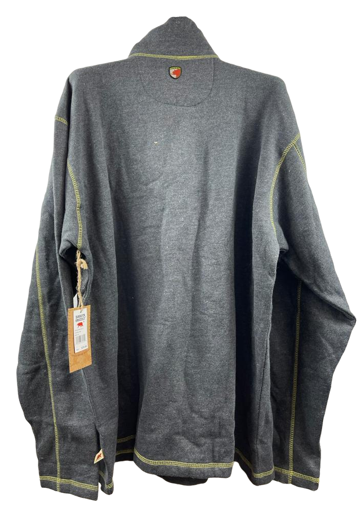 Dakota Grizzly Men's Colton 1/4 Zip Sweatshirt, Tar - XL - Activewear