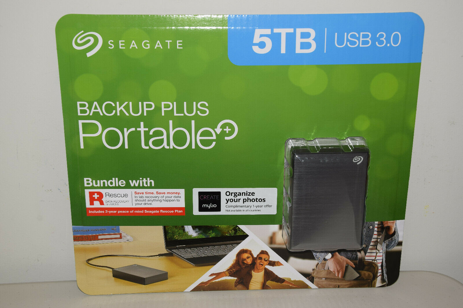 Seagate Backup Plus Portable 5TB Hard Drive STHP5000600 Rescue Data ...