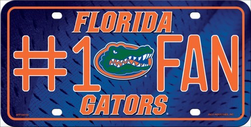 Florida Gators Fan Deluxe Metal Novelty License Plate LP-5504 - US: Florida