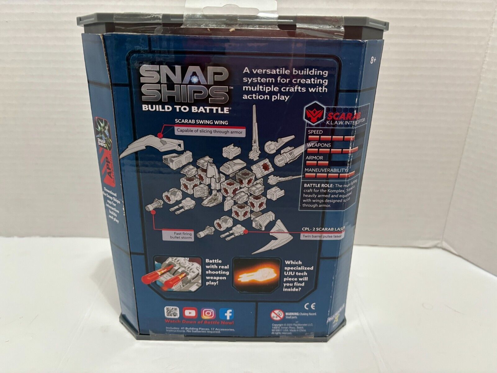 PlayMonster Snap Ships Scarab K.L.A.W & Figure to Battle 2022 New ...