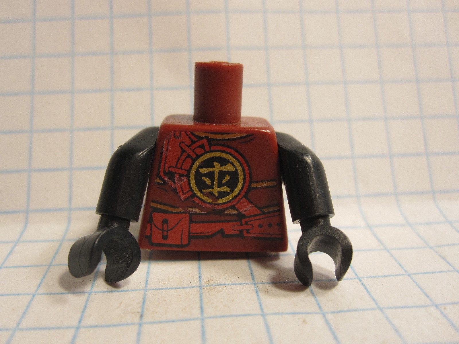 Lego part #973pb2608c01: D. Red Torso- Ninjago Armor w/ Straps, & Fire ...