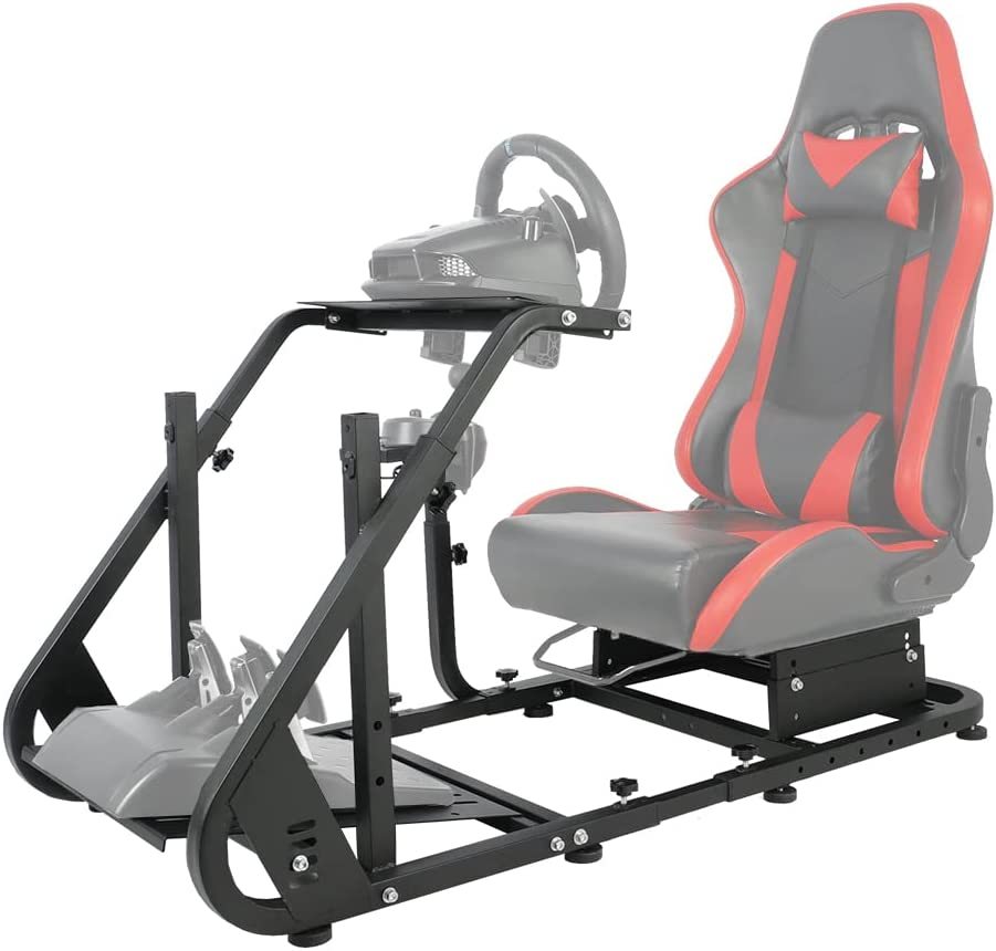 Marada Simulator Cockpit Stand,Racing Wheel Stand fit Logitech G25 G27 ...