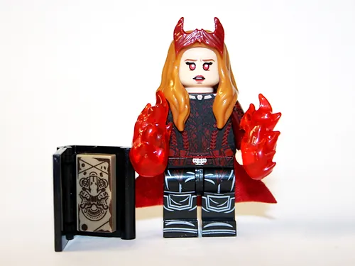 CStore Scarlet Witch Marvel MCEU Comic with spell book Minifigure ...