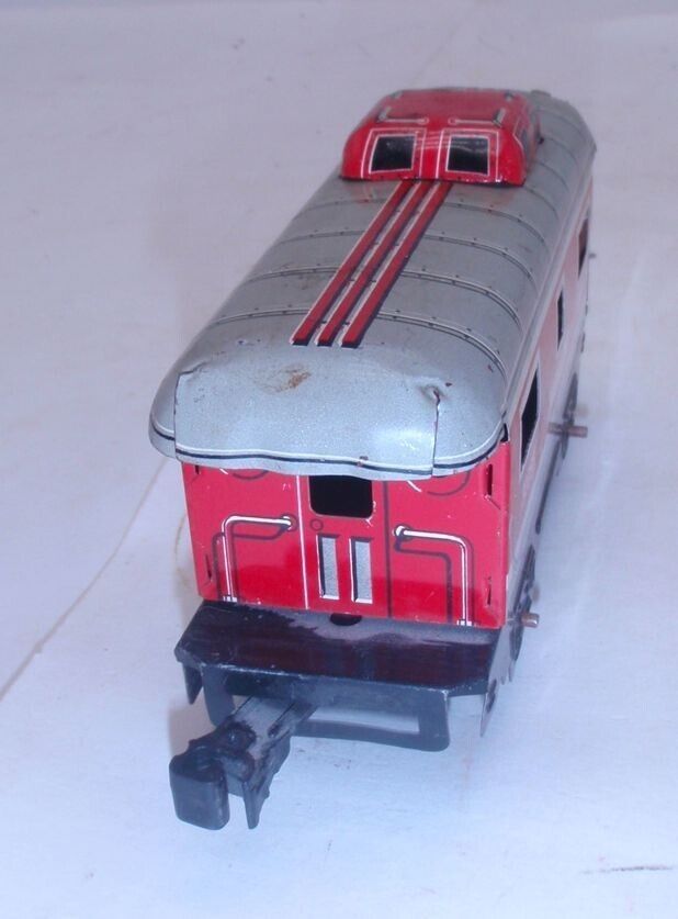 Marx Monon 31055 Red & Gray 4 Wheel Tin Litho Caboose - Other Railroads ...