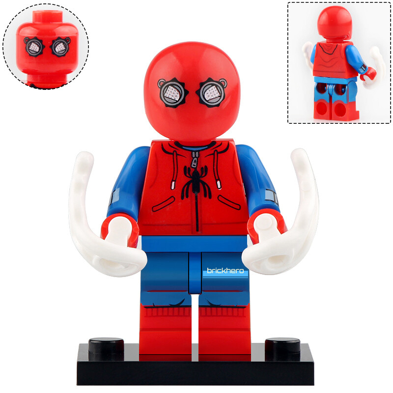 Spider-Man (Homemade Suit) MCU Spider-Man Homecoming Lego Custom ...