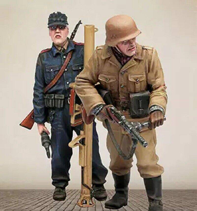 1/35 Resin Model Kit German Soldiers Volkssturm WW2 Unpainted - Figures