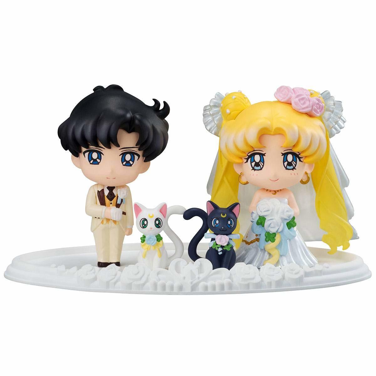 Megahouse Sailor Moon Petit Chara Bishoujo Happy Wedding Mini Figure ...