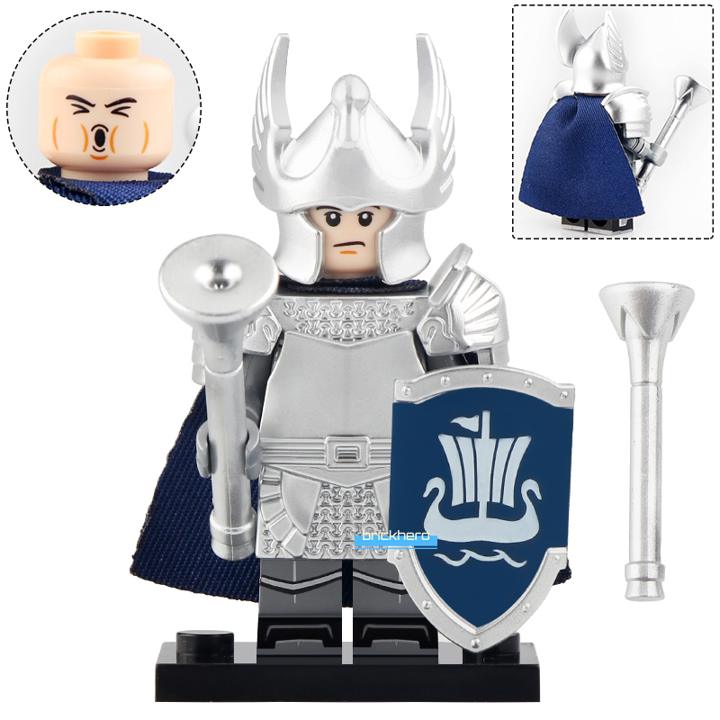 The Swan-Knight of Dol Amroth Lord of the Rings Lego Minifigure Brick ...
