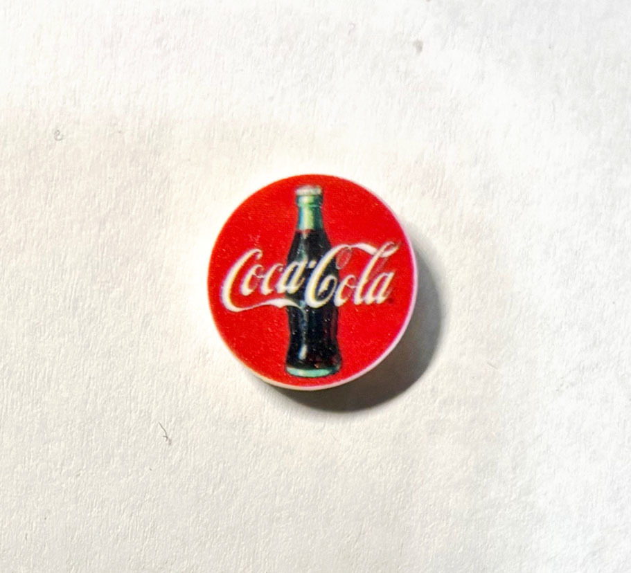 Minifigure Coca-Cola Advertisement Sign Round Coke 2X2 Piece Toys US ...