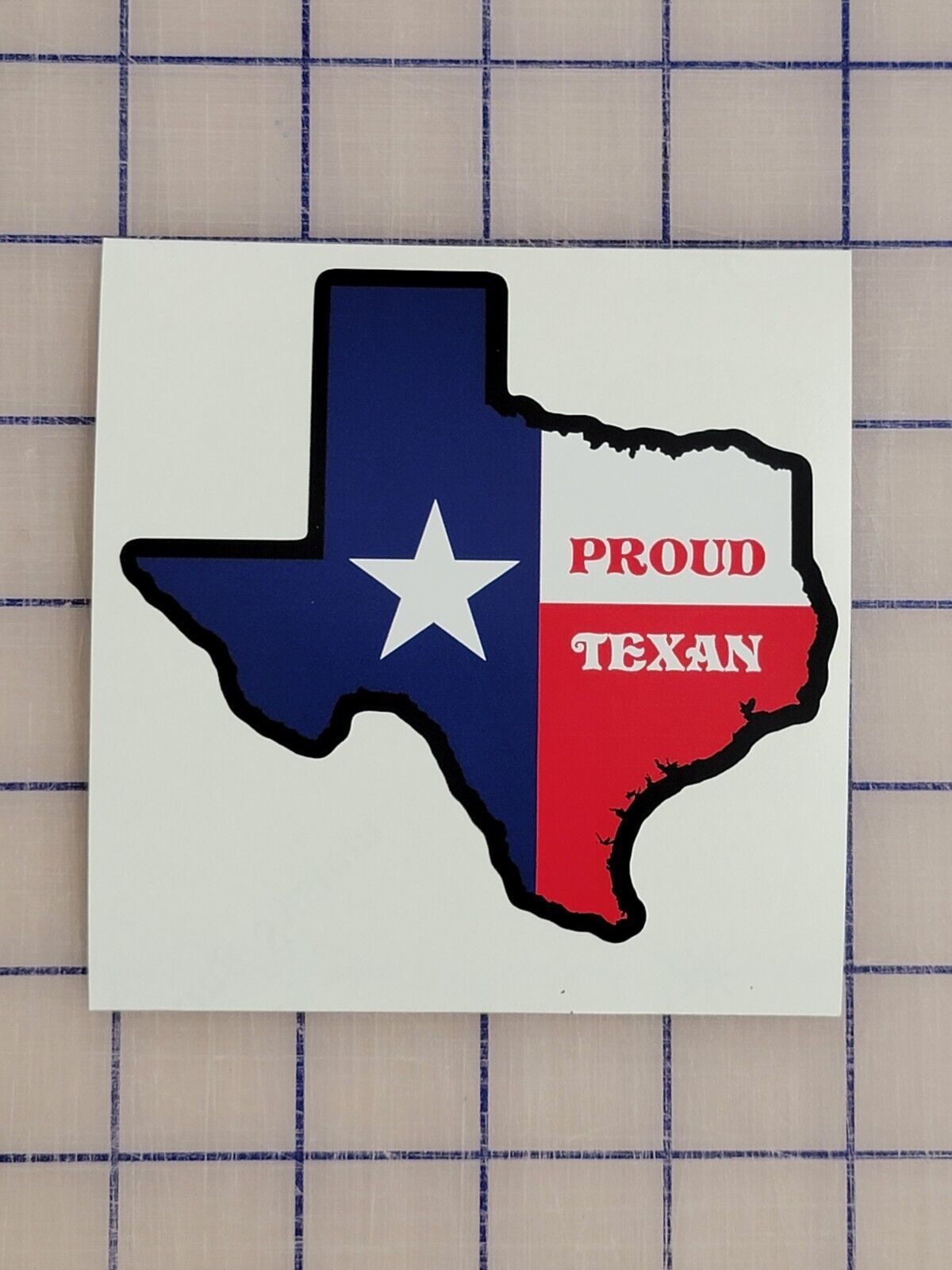 Proud Texan TX We the People American Flag Logo Vinyl Decal Sticker ...