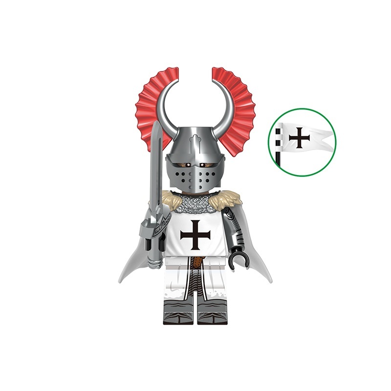4pcs Knight Templar Teutonic Knight The Knights Hospitaller Minifigures Set - Building Toy ...