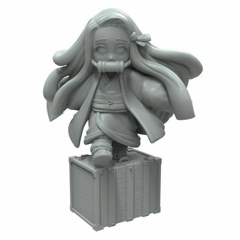 100mm 3D Print Model Kit Demon Slayer Kamado Nezuko Unpainted - Figures