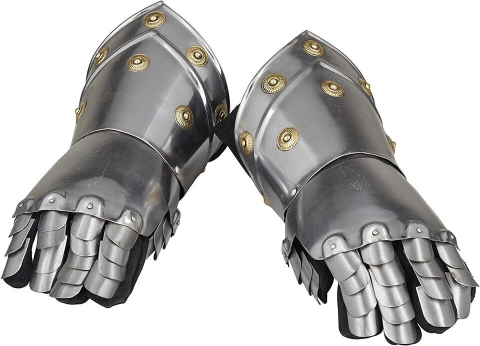 Medieval Armor Gloves Steel Reenactment Wearable Cosplay SCA LARP ...