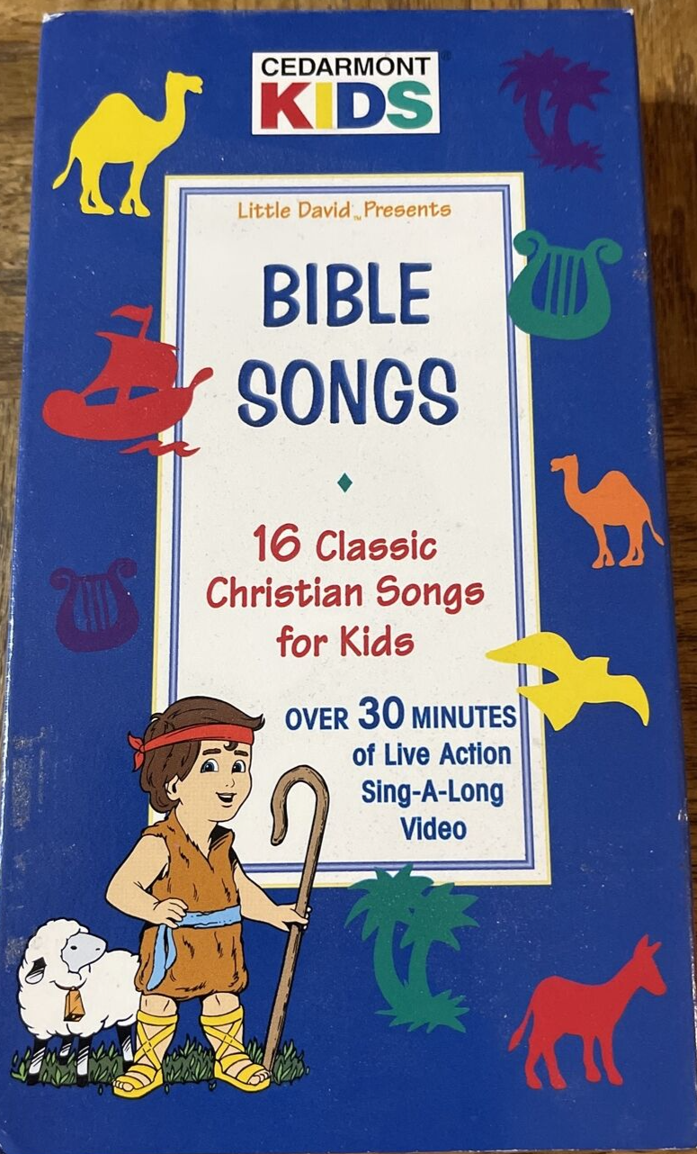 Cedarmont Kids Bible Songs VHS-Rare Vintage-SHIPS N 24 HOURS - VHS Tapes