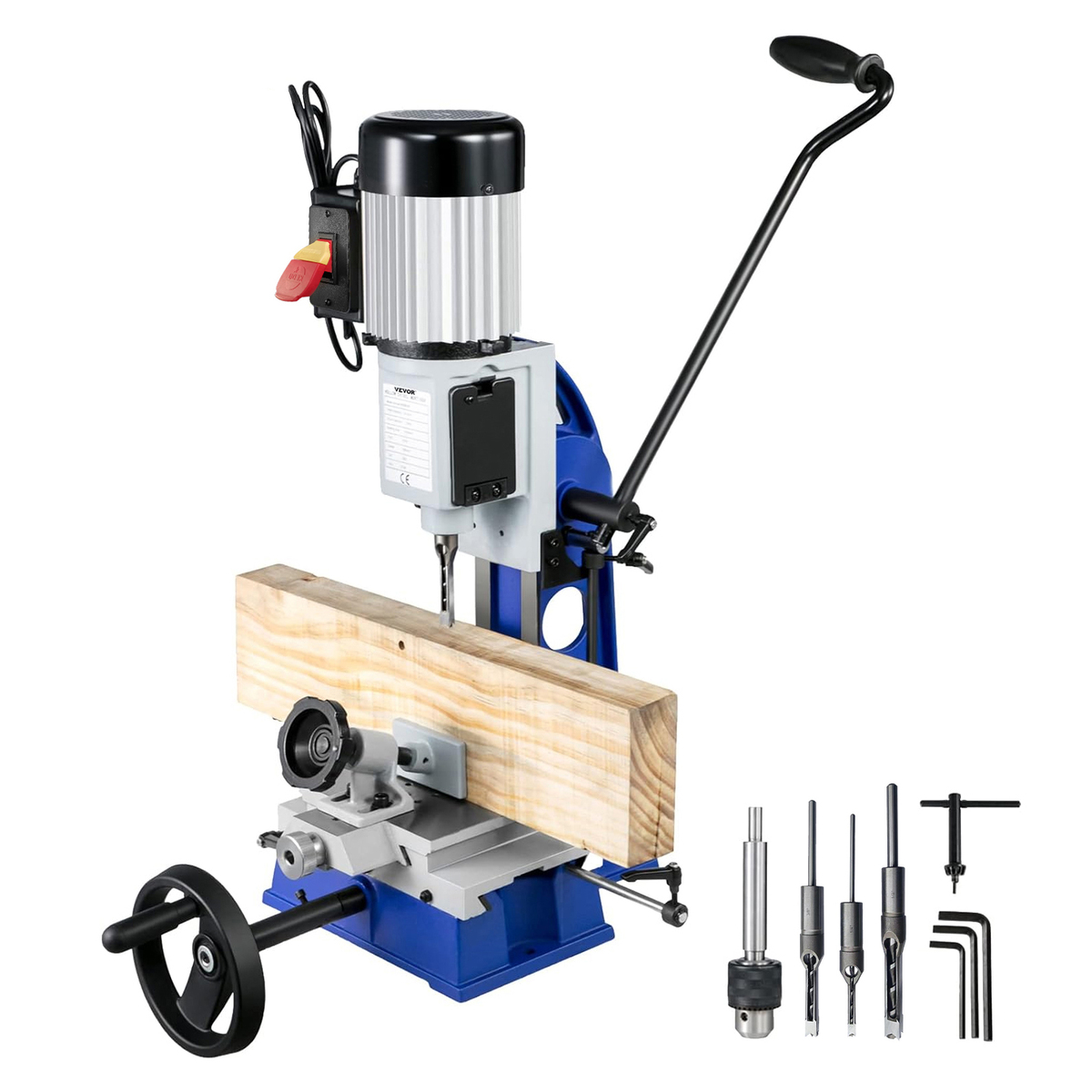 VEVOR Woodworking Mortise Machine, 1/2 HP, 1700RPM Powermatic Mortiser ...