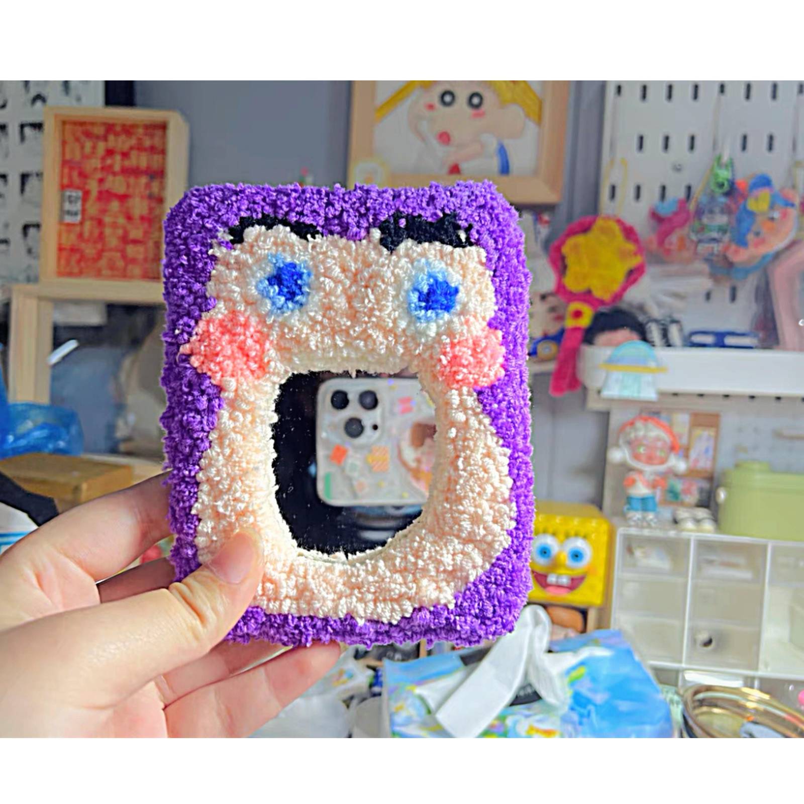 Super cute mini tufting mirror, Cartoon Toy Story Alien Tufted Rug ...