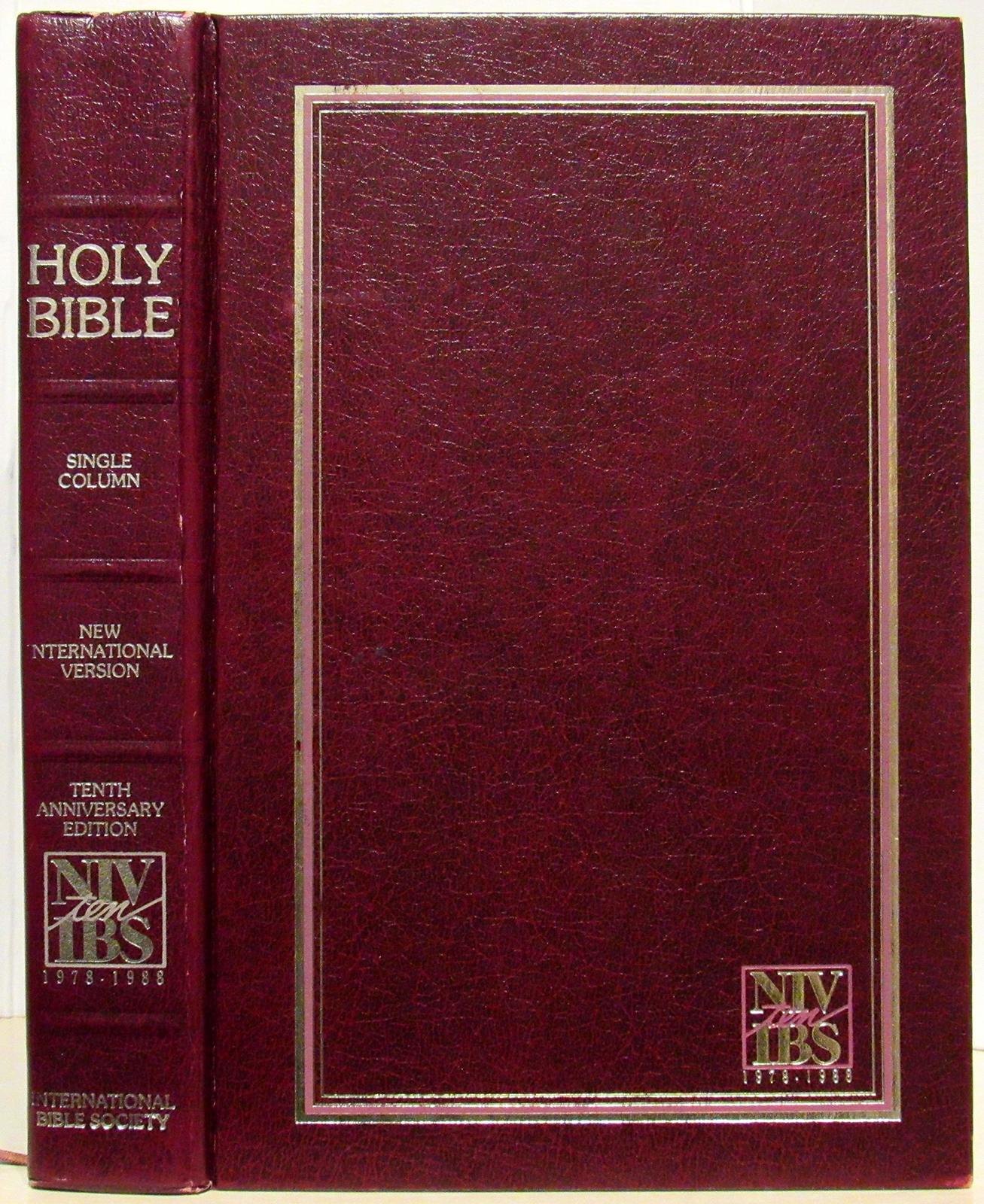 The Holy Bible Single Column New International Version (NIV) Tenth ...