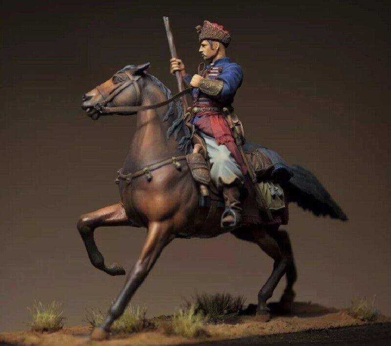 1/24 Resin Model Kit Cossack Taras Bulba Warrior Horseman Unpainted ...