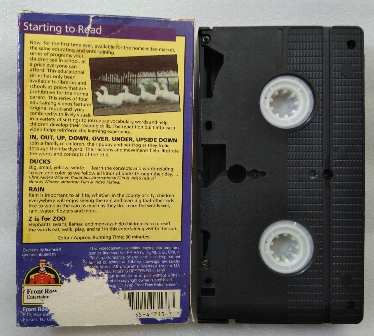 VHS Mr Know It Owls Starting to Read (VHS, 1992, Front Row ...