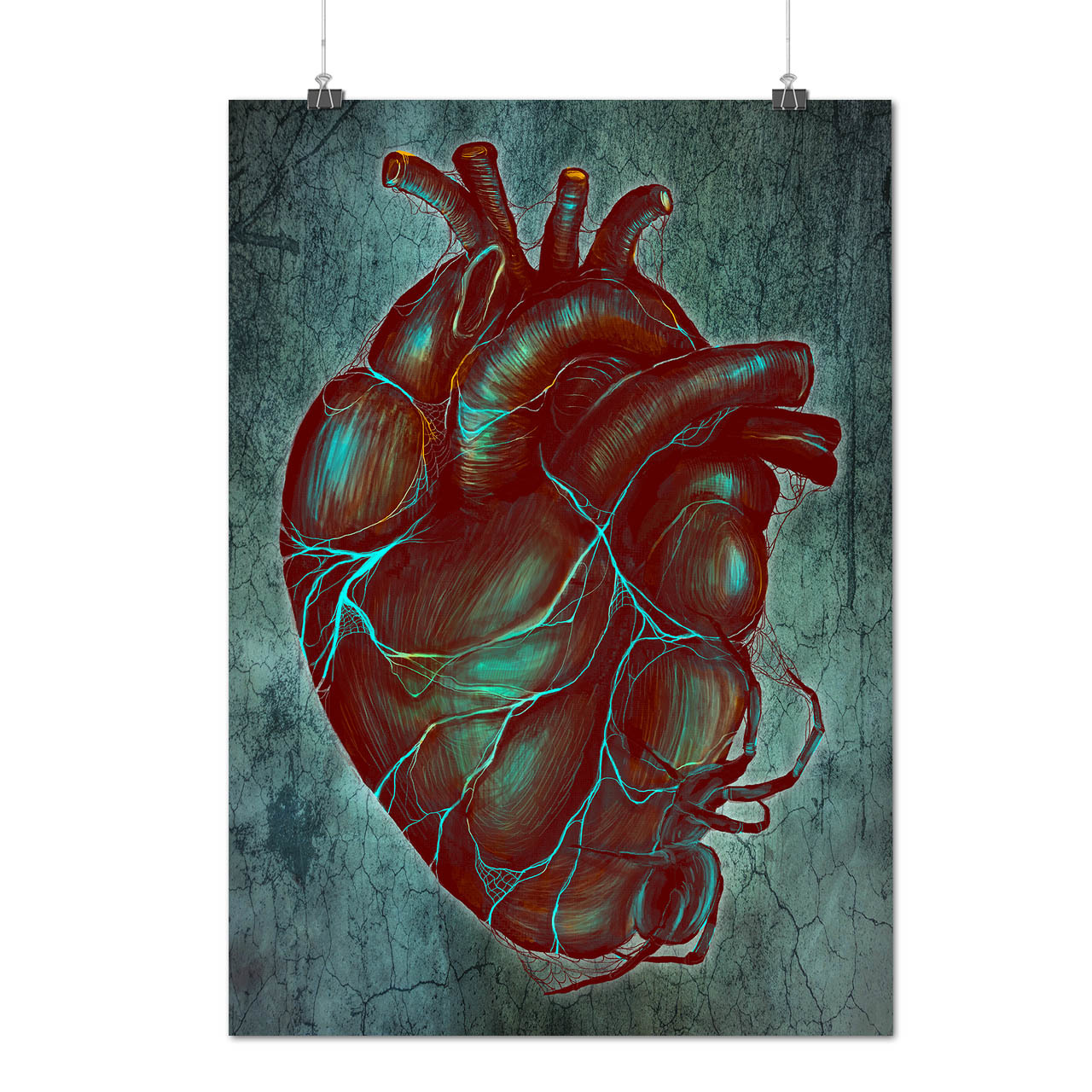 Human Organs Heart Horror Matte/Glossy Poster A0 A1 A2 A3 A4 | Wellcoda ...