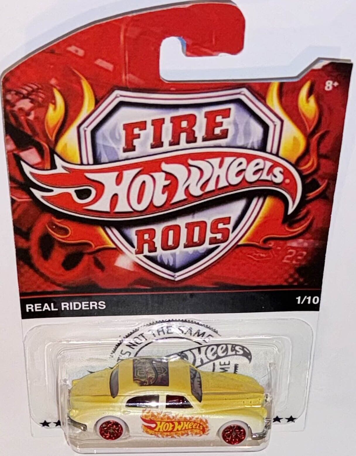 Yellow Jaguar MK1 Custom Hot Wheels Fire Rods Series w/ Real Riders ...