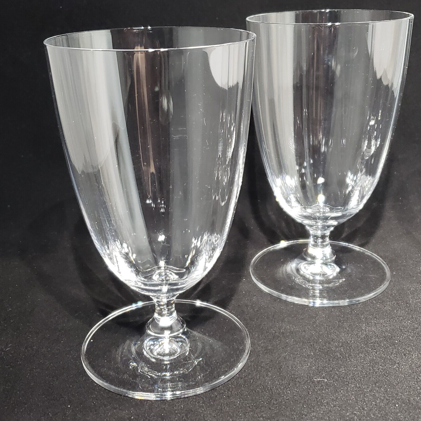 Set of 3 Mikasa Stephanie Crystal Iced Tea Glasses Ribbed Optic ...