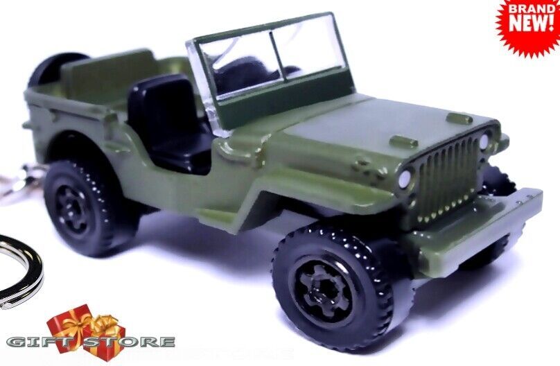 RARE KEY CHAIN RING WILLYS FORD MB GPW ARMY JEEP WW2 USMC CUSTOM ...