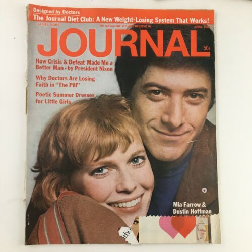 Ladies' Home Journal Magazine April 1969 Actors Mia Farrow & Dustin ...