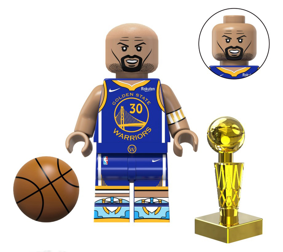 Minifigure Custome Stephen Curry Basketball Player - LEGO (R) Minifigures