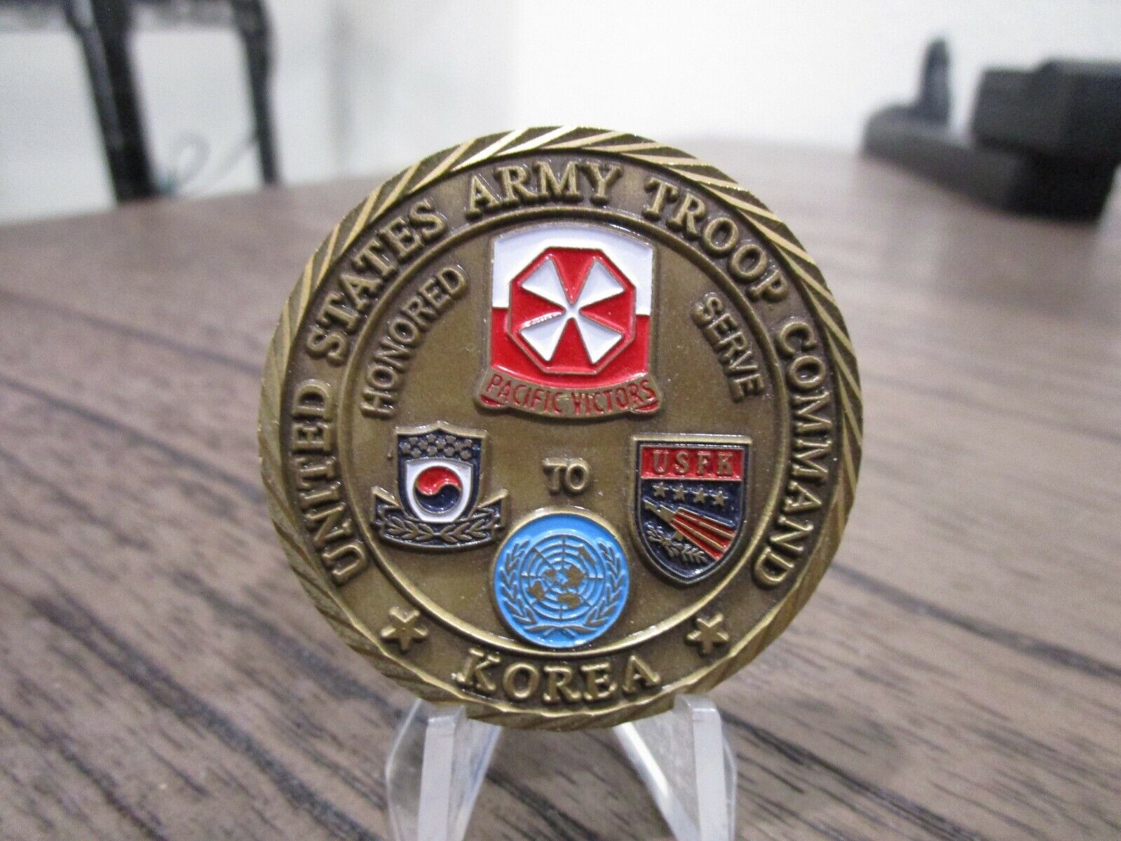 US Army Troop Command ROK Commanders Challenge Coin #766M - Challenge Coins
