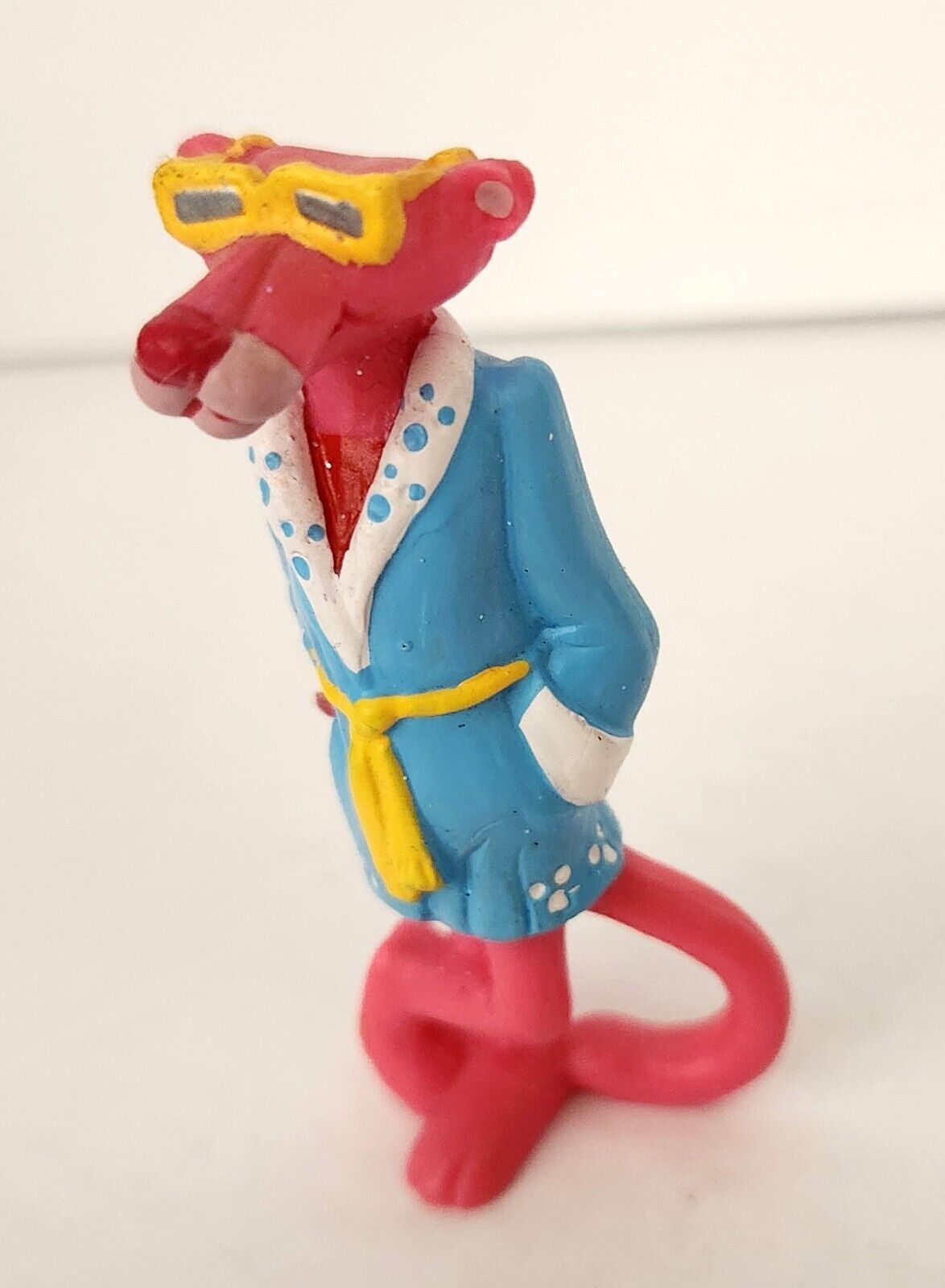 PINK PANTHER PVC Figure In Smoking Jacket Bathrobe 3 Inches Tall Cake ...