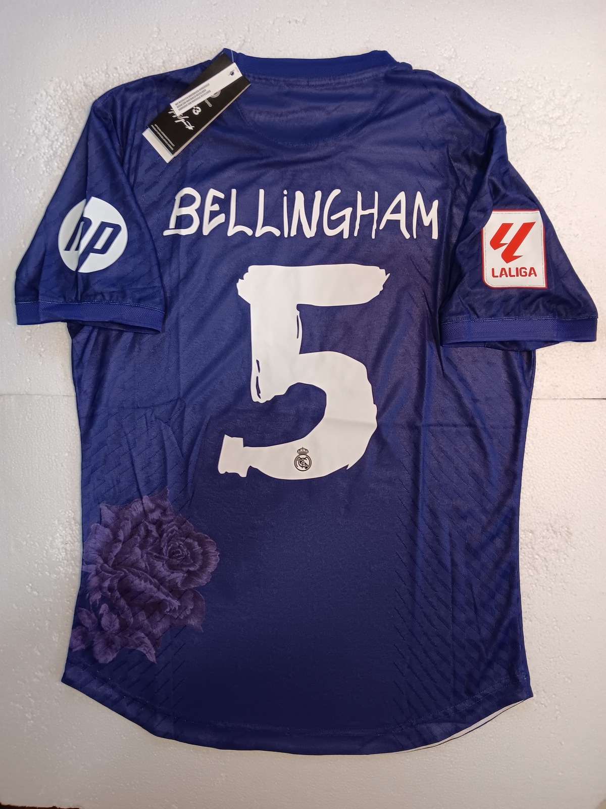 Jude Bellingham #5 Real Madrid Yamamoto El Clasico Match Soccer Jersey ...