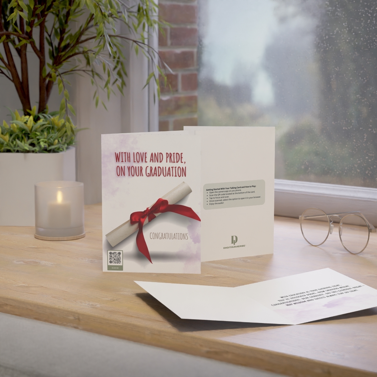 Digital Graduation Talking Card – With Love and Pride, On Your Graduation - Digital Art