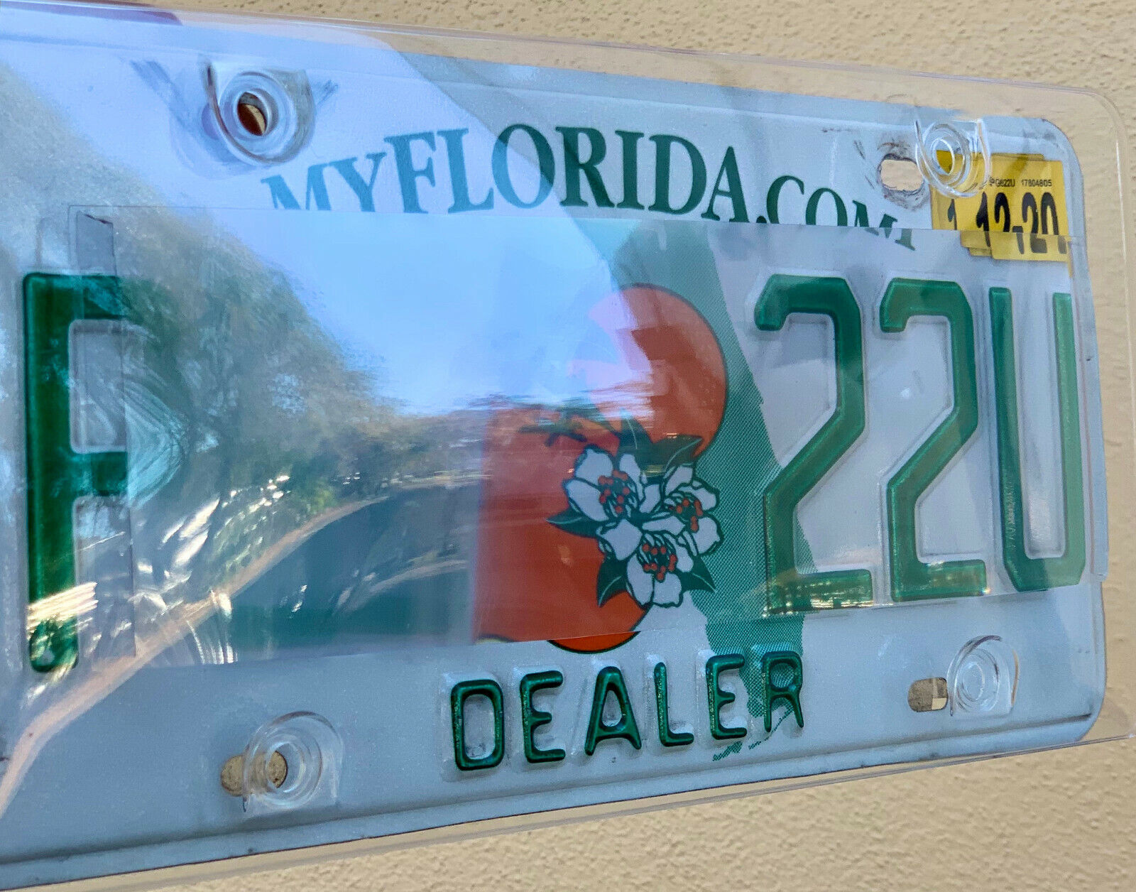 Clear Lens License Plate Cover against Red Light / Speed Photo Camera ...